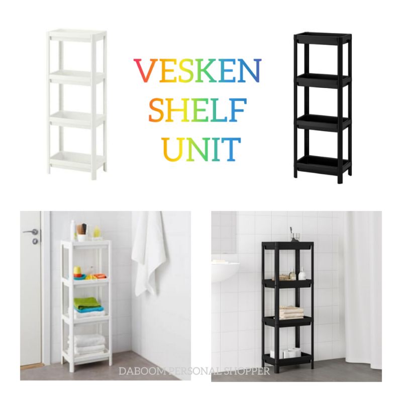 💥READY STOCK💥IKEA VESKEN SHELF UNIT 36x23x100 cm | Shopee Malaysia