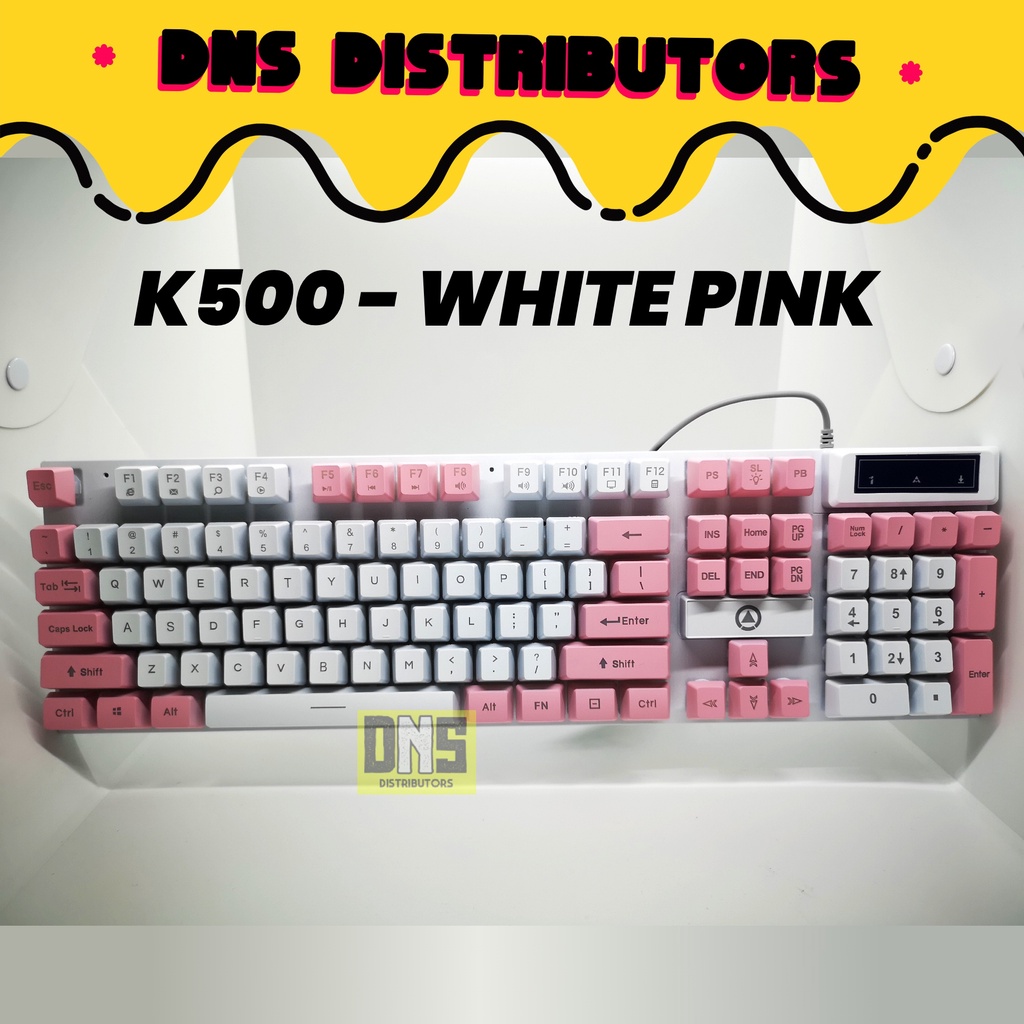 K500 Luminous Backlit Mechanical Gaming Keyboard RGB Light Suspended ...