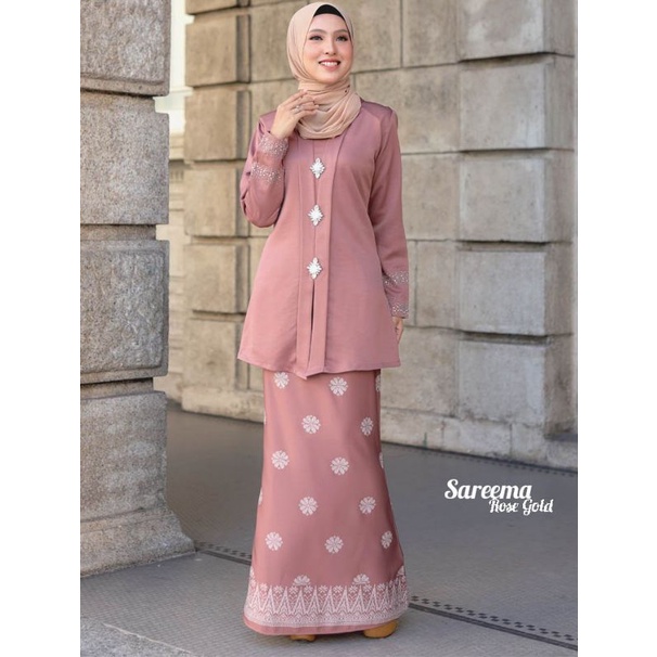 Kebaya Moden Songket Sareema - Royal Blue, Navy Blue, Dark Purple ...