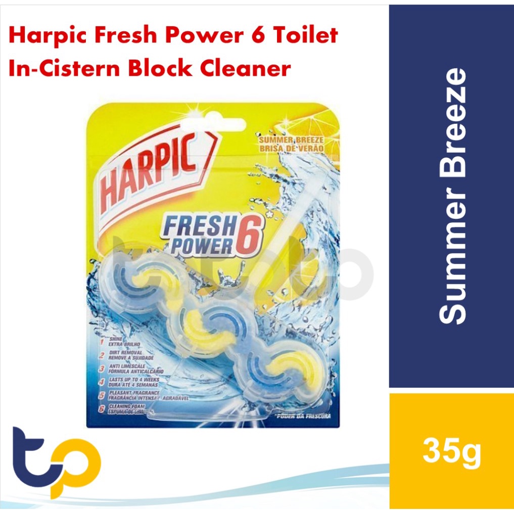 Harpic Fresh Power 6 Toilet In-Cistern Block Clearner (35g) | Shopee ...
