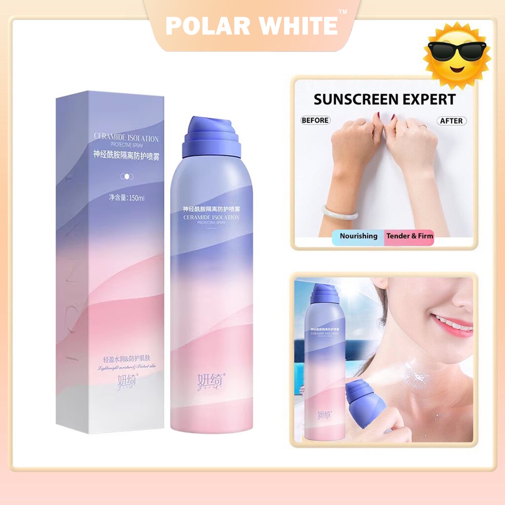 P4002 POLAR WHITE Yanqi Sunscreen spray sunblock cream Whitening UV Isolation Protection skin ...