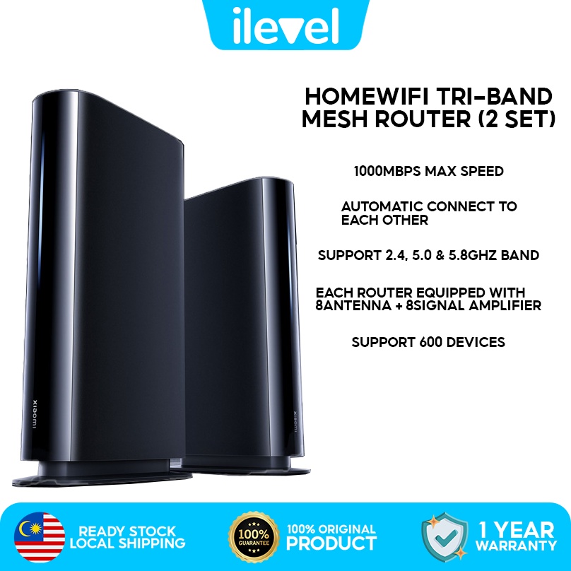 Xiaomi HomeWiFi Tri-Band Mesh Router (2 Set) | Shopee Malaysia