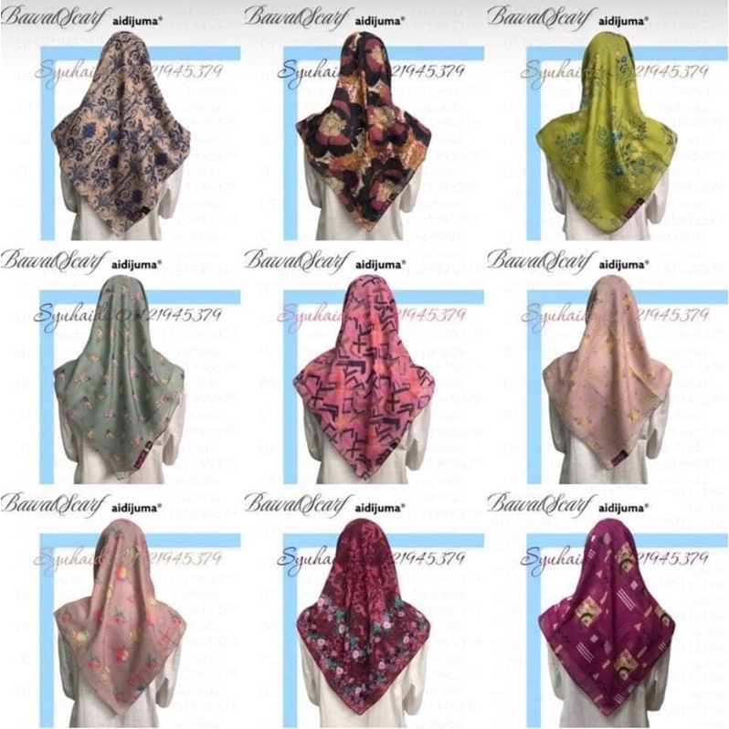 4📣 🌵🌵🌵BawalScarf Aidijuma #bawalaj🌵🌵🌵 tudung bawal aidijuma AJ | Shopee ...