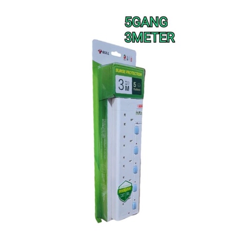 GONGNIU/BULL TRAILING SOCKET GONGNIU EXTENSION SOCKET HEAVY DUTY SIRIM N SURGE PROTECTOR 3GANG ...