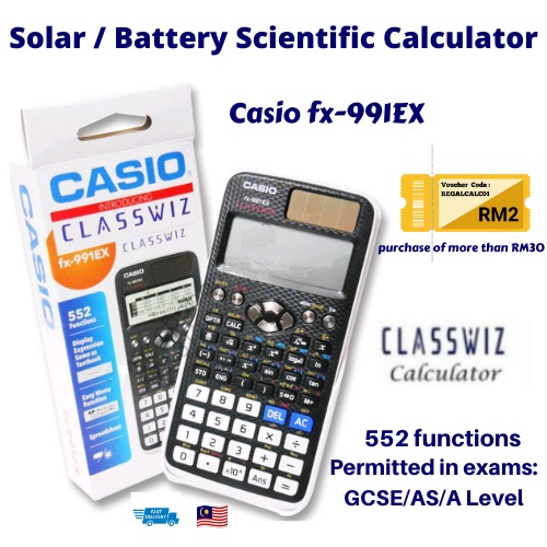 100% 2022new Casio fx-991EX CLASSWIZ Series School Scientific Solar ...