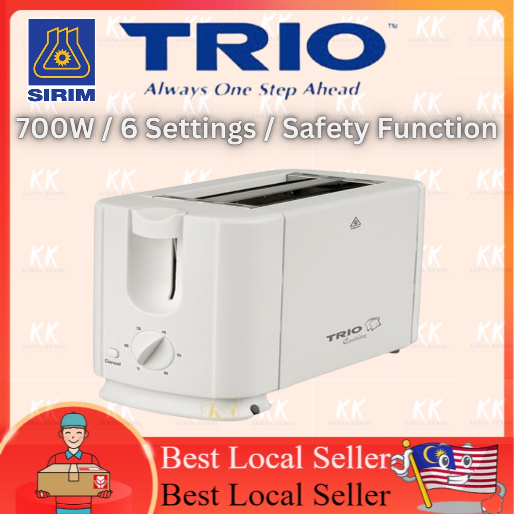 Pembakar Roti Trio Toaster TTS662 Sirim Auto Pop Up Toaster Bread ...