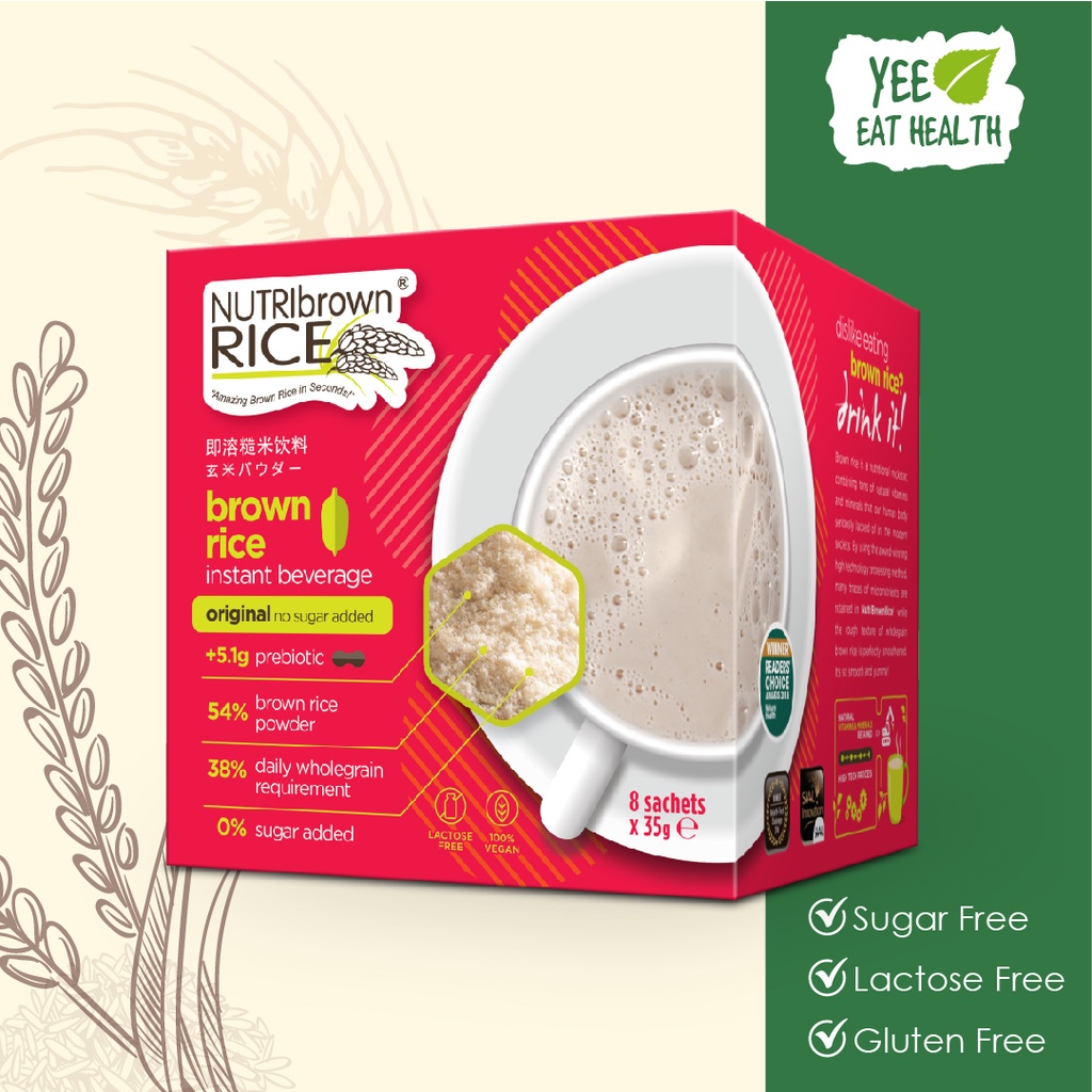 NutriBrownRice Original With Prebiotic Nutri Brown Rice Prebiotic Drink ...