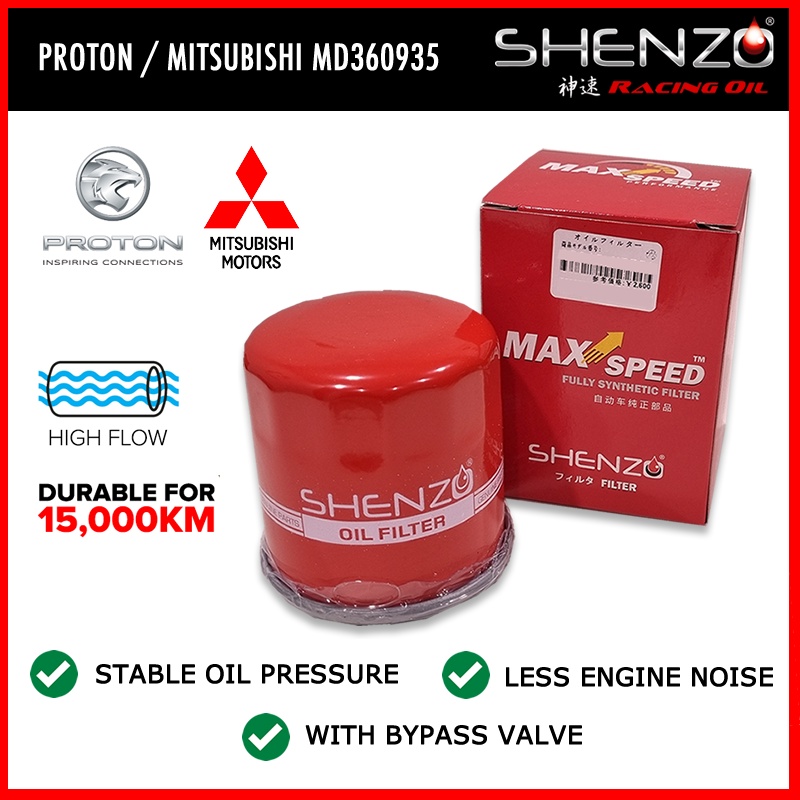 Shenzo High Flow Oil Filter Proton Saga Preve Exora Persona Inspira ...
