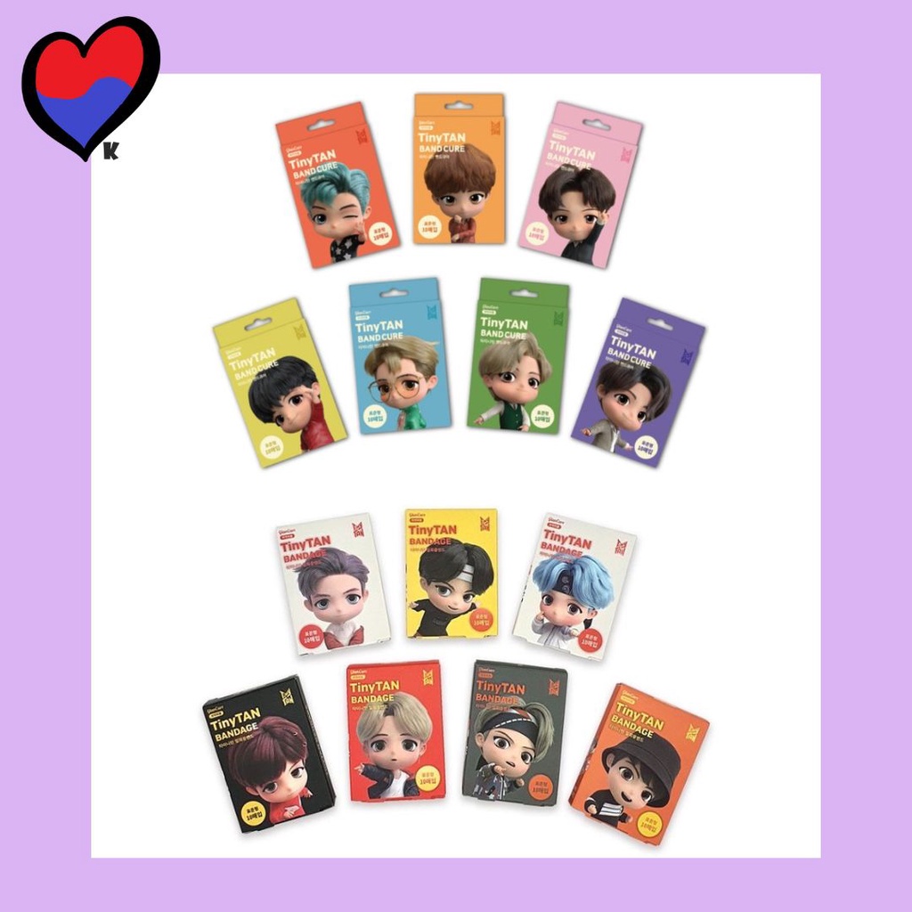 TinyTAN Mic Drop and Dynamite disposable bandage band aid | Shopee Malaysia