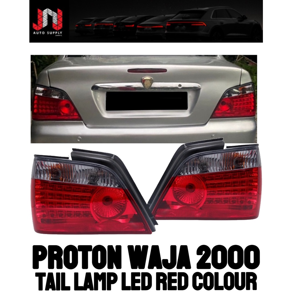 Proton waja tail lamp led design red colour ( bmw m5 design )1set 2pcs ...