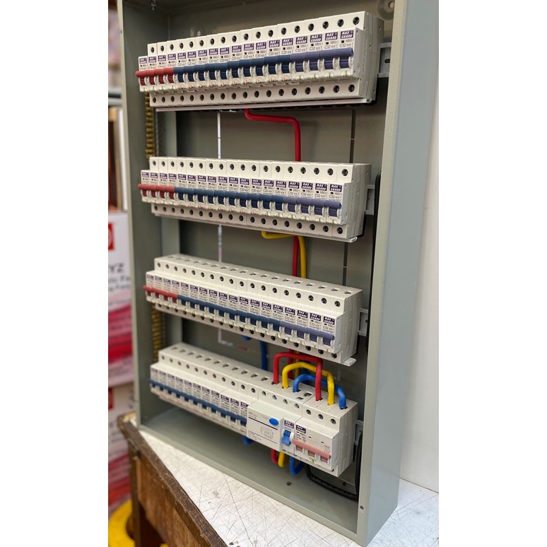 MAXGUARD FULL SET METAL CLAD THREE PHASE 40A/63A DB BOX 2 ROW/3ROW/4ROW ...