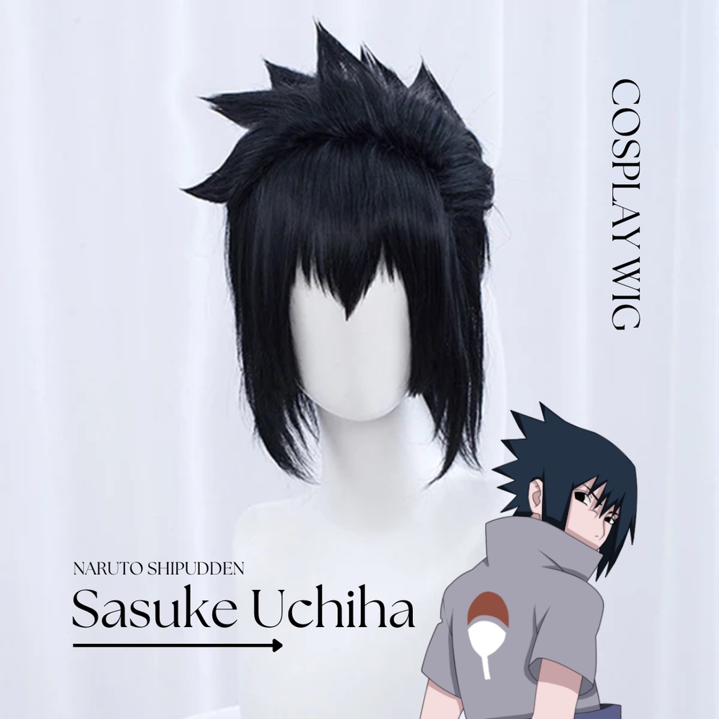 SASUKE UCHIHA WIG NARUTO SHIPPUDEN COSPLAY | Shopee Malaysia