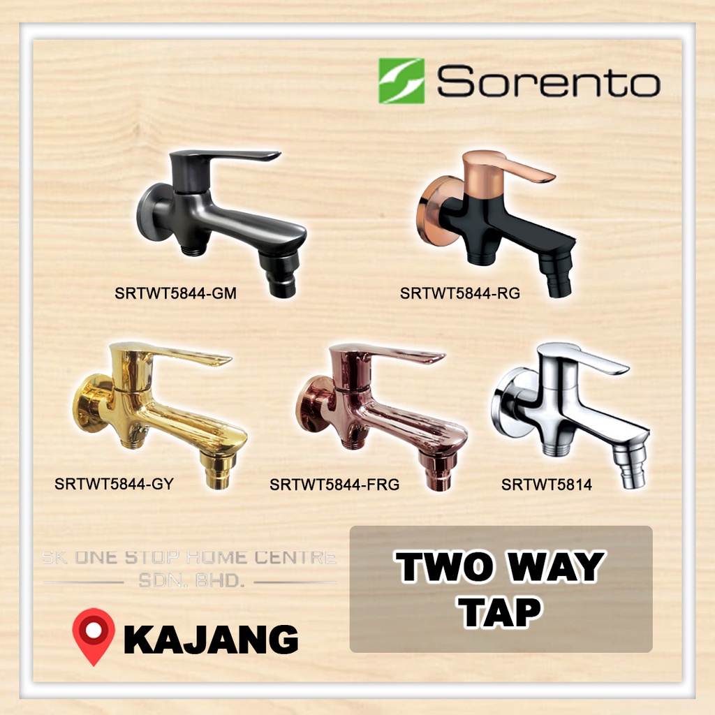 Sorento Bathroom Two Way Tap / Faucet / Water Tap / Garden Tap (ROSE ...