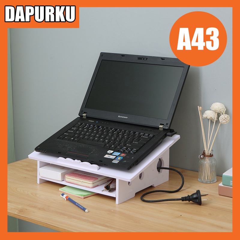 Creative DIY Multipurpose Wooden Laptop Notebook Stand Rack Desktop ...