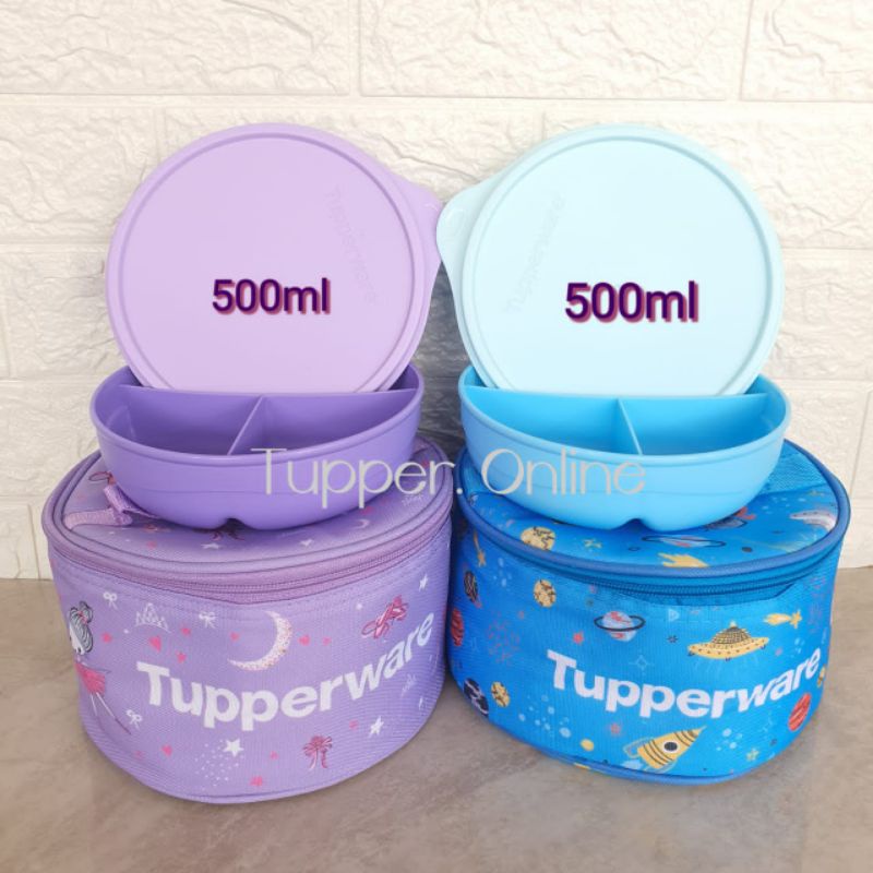Tupperware Kids Lunch Set - Purple / Blue | Shopee Malaysia