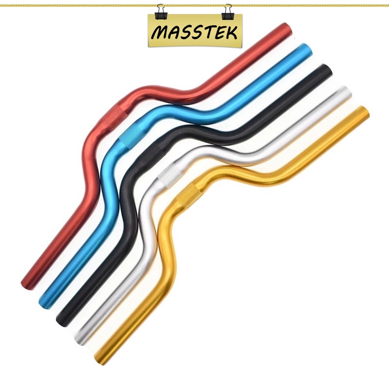 MASSTEK @Johor Alloy Handle Bar 25.4*520mm Riser 80mm Drop BMX Cycling ...
