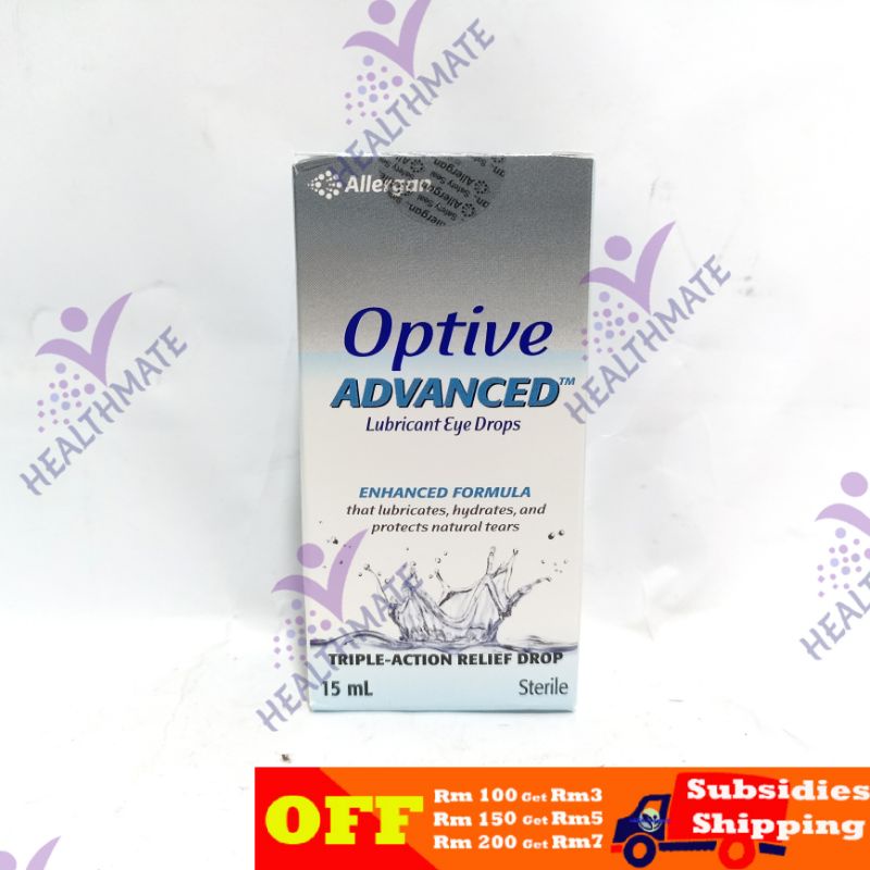 OPTIVE ADVANCED EYE DROPS (15ML) | Shopee Malaysia