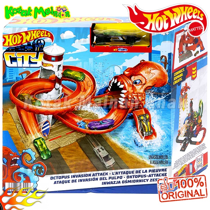 Track Hotwheels City Downtown Octopus Invasion Attack Hot Wheels Ori ...