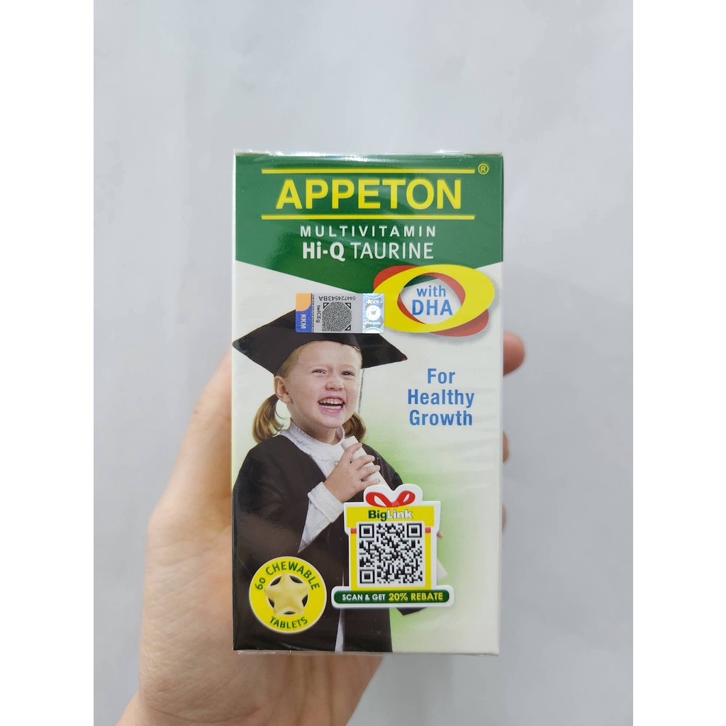 (EXP:5/24) APPETON MV HI-Q TAURINE DHA TAB CHEWABLE TABLETS 60'S ...