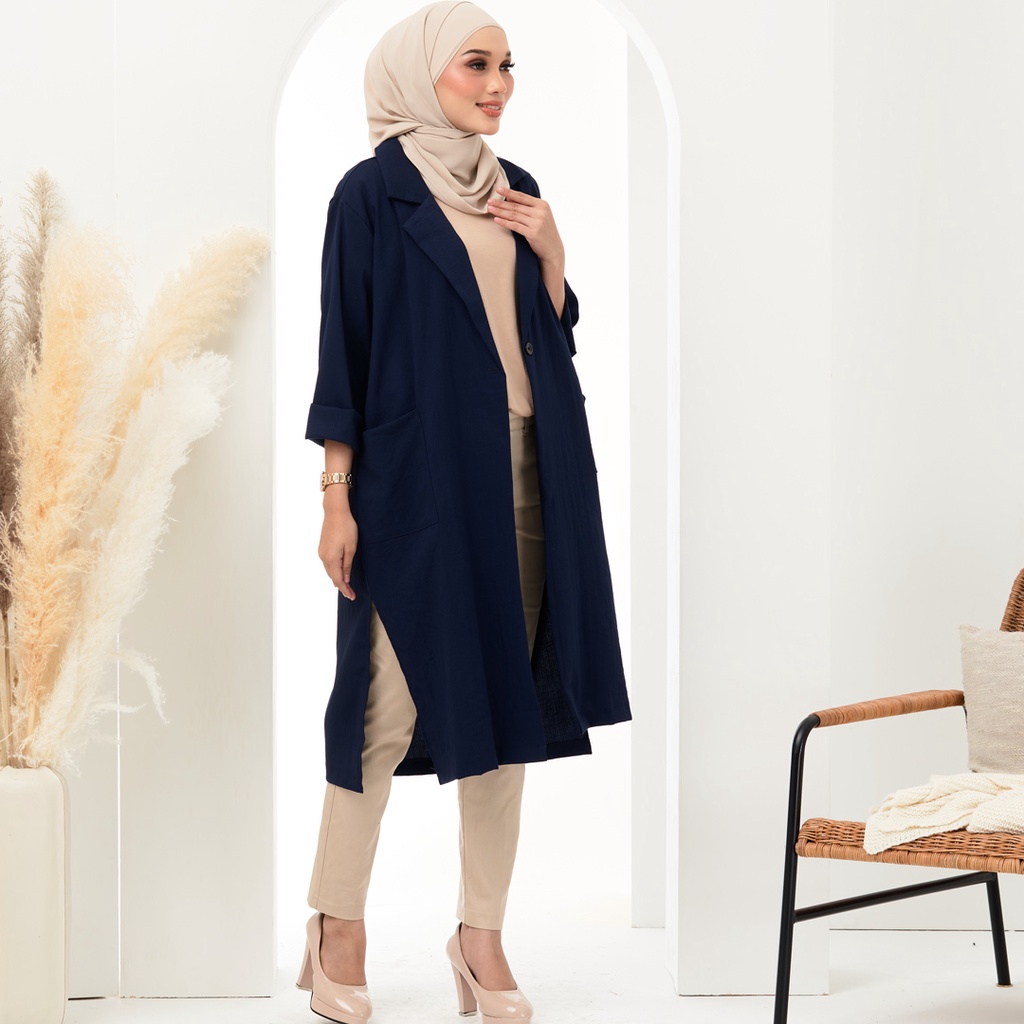 TRENCH COAT NAURAA ( CALLAACLOSET ) | Shopee Malaysia