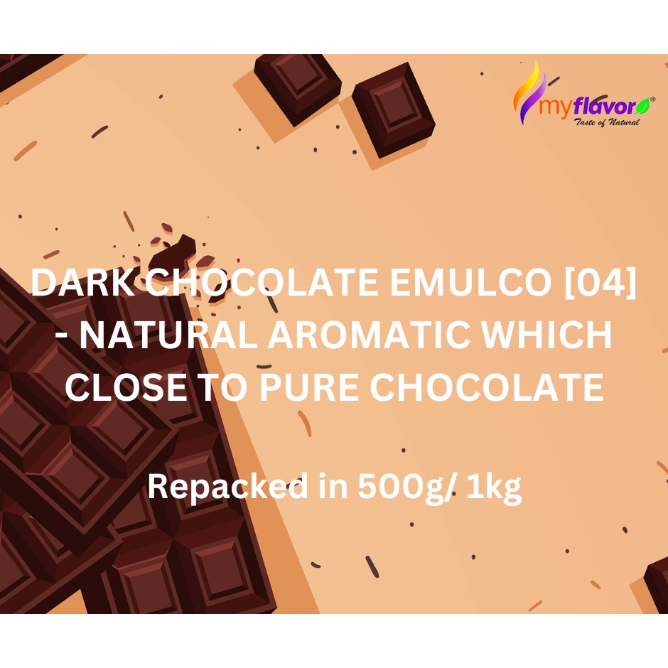 MYFLAVOR DARK CHOCOLATE EMULCO / CHOCOLATE PASTE 500G & 1KG | Shopee ...