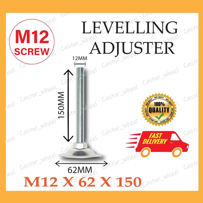M12 ADJUSTABLE LEVELING STAND STEEL BASE FLOOR MOUNTED /LEVELING MOUNT ...