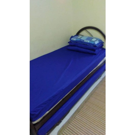 CADAR ASRAMA SINGLE COTTON SEJUK PUTIH BIRU HIJAU PINK MAROON | Shopee ...