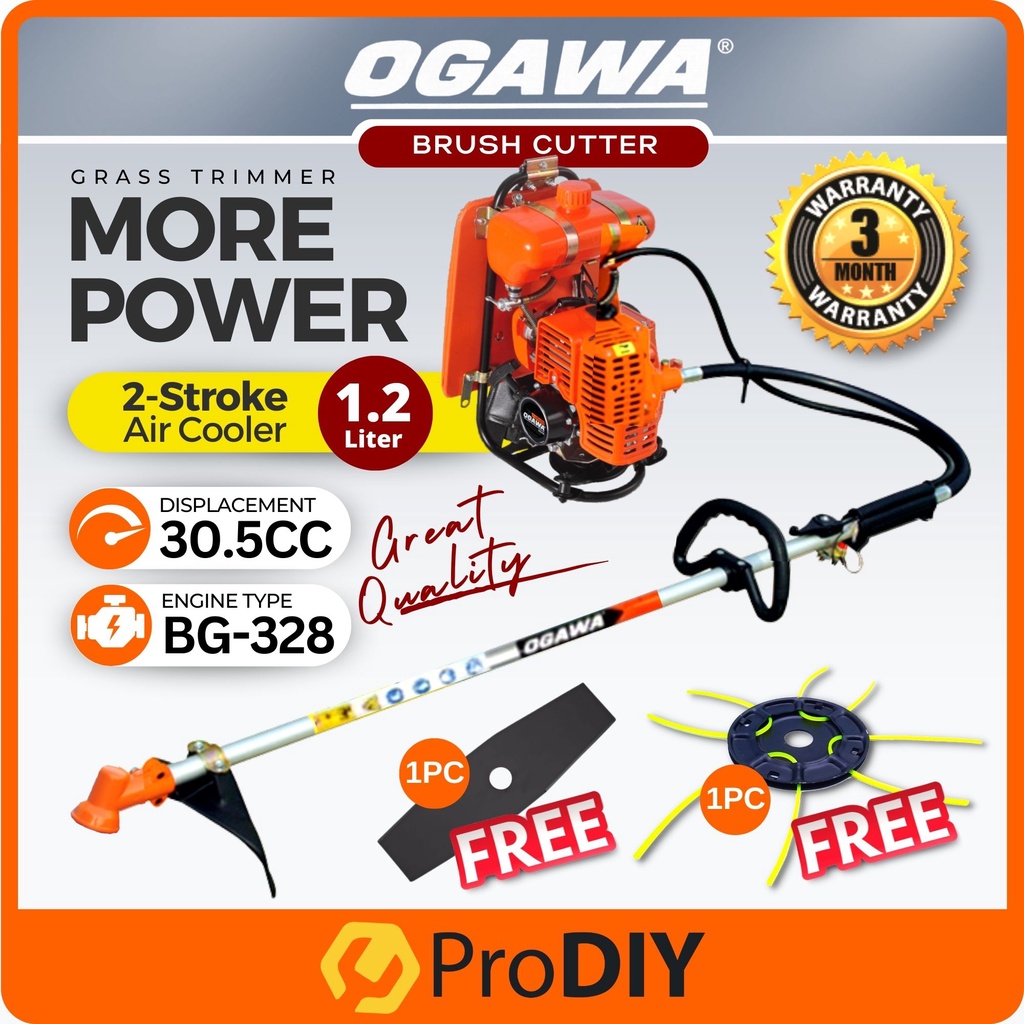 PRODIY OGAWA Brush Cutter BG-328 Mesin Rumput Ogawa BG328 Gasoline ...