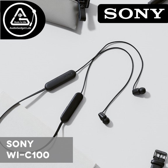 Sony WI-C100 Wireless Bluetooth Headphones with 25 Hrs Battery, Quick ...