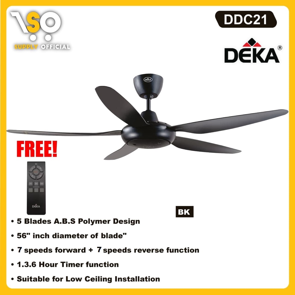 [Ready Stock] DEKA DDC 21 / DC2-311 / DDC21L / DC2-313L 56" Black ...