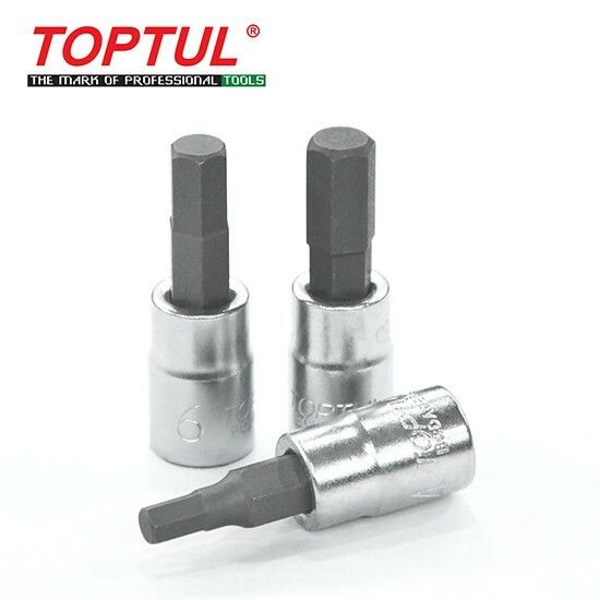 TOPTUL 1/4"DR. Hex Bit Sockets Metric BCDA Series | Shopee Malaysia