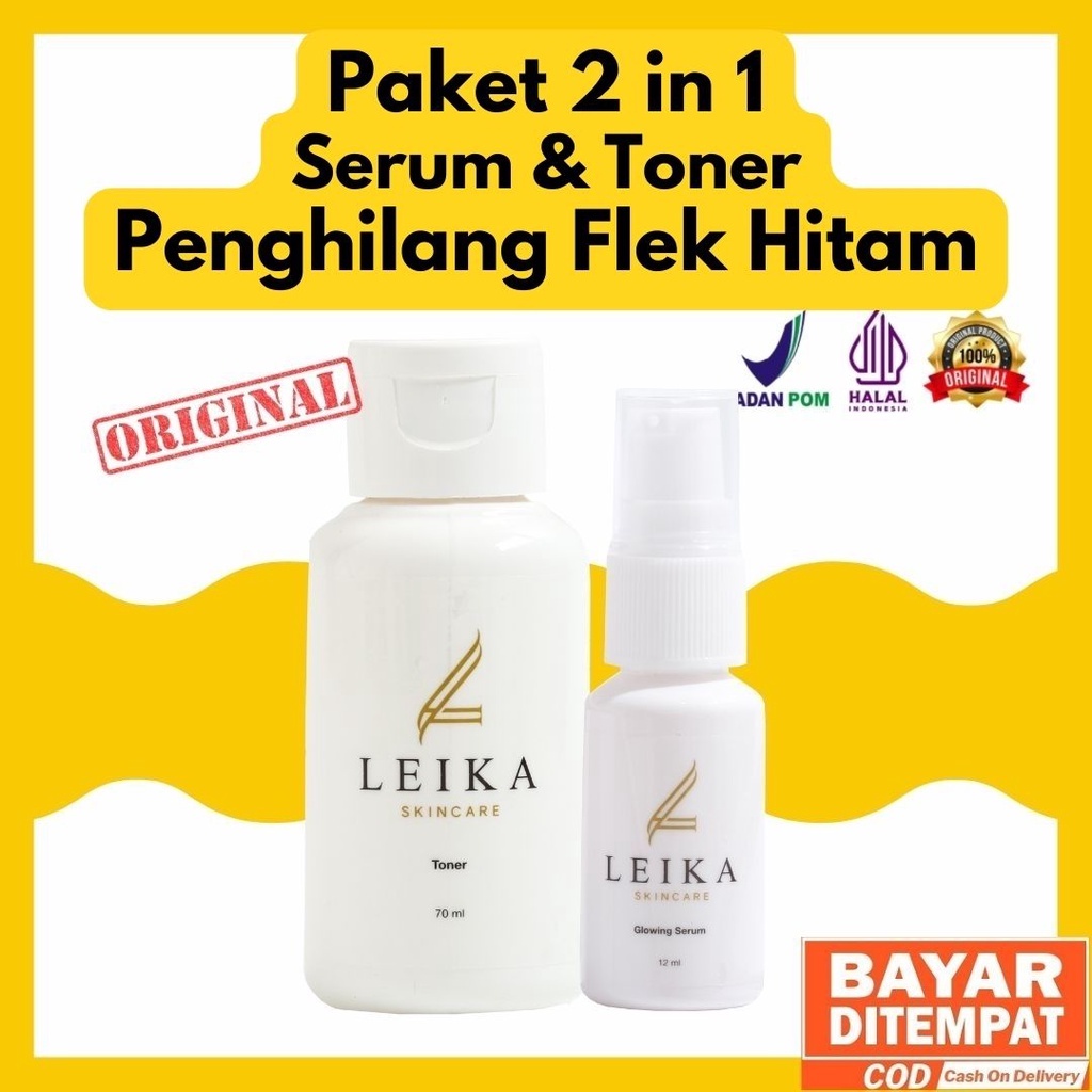 HITAM Package 2 in 1 serum & Facial Wash To Remove Black Spots On The ...