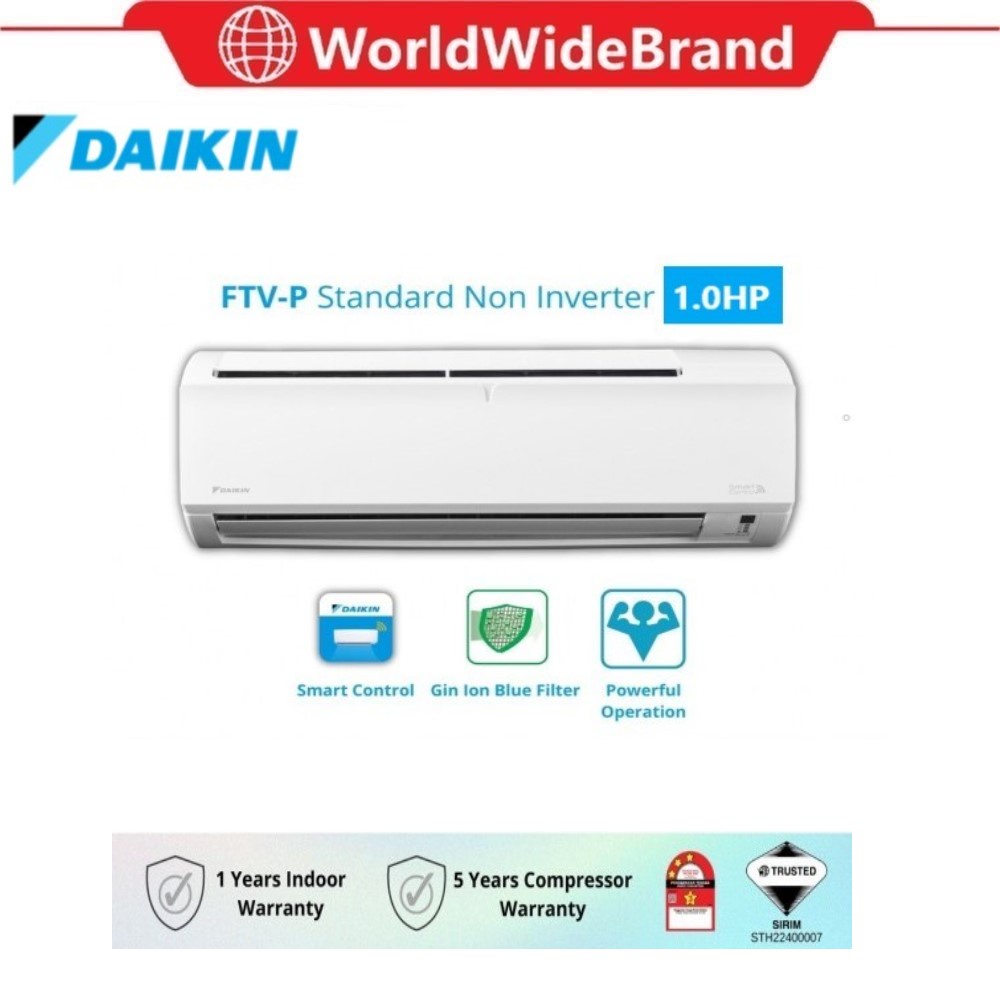 Daikin Wifi R32 Smart Control Air Conditioner 1 0hp Ftv28pb 1 5hp