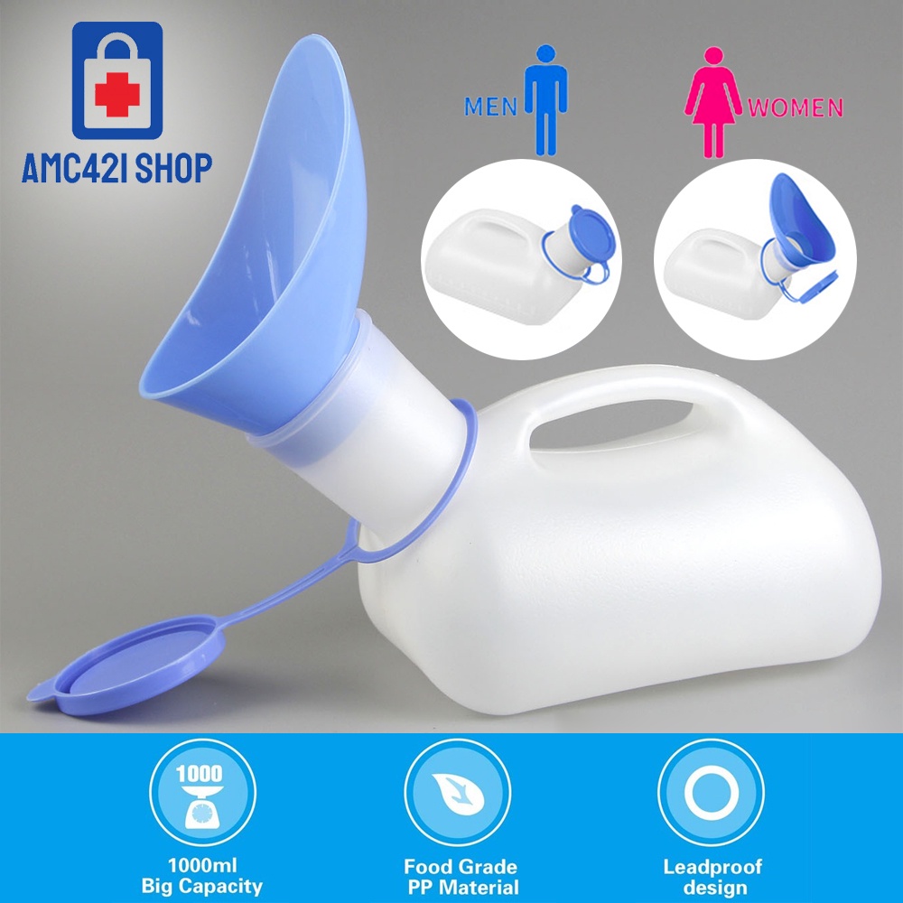1000ML Outdoor Urine Bottle Male Female Mens Women Pee Urinal Storage ...
