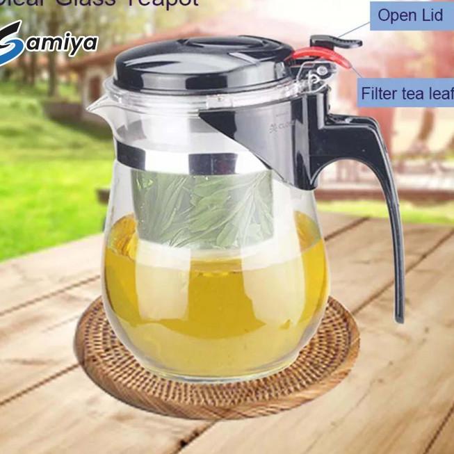 For Sale teapot glass infuser borosilicate heat resistant 500ml/teapot ...