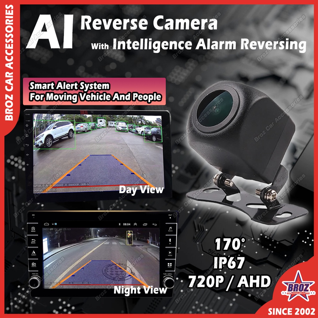 AI Full HD Hybrid 720p Rear View Camera Intelligence Alarm Reverse ...