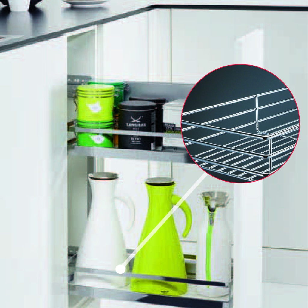 Hafele [Build In] COMFORT II Pull Out Kitchen Storage System For Base ...