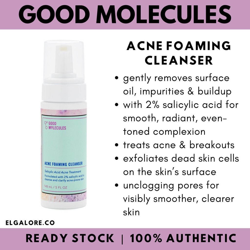 (READY STOCK) Good Molecules Acne Foaming Cleanser | Shopee Malaysia