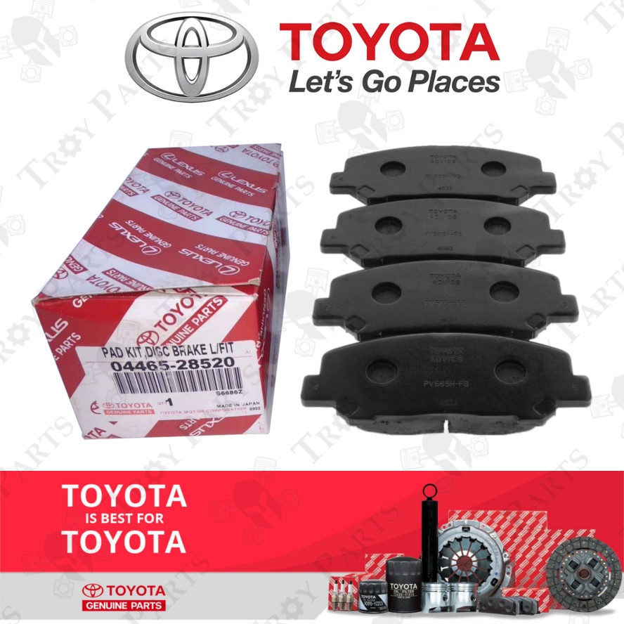 Toyota Front Brake Pad 04465-28520 for Estima ACR50 GSR50 Alphard ANH20 ...