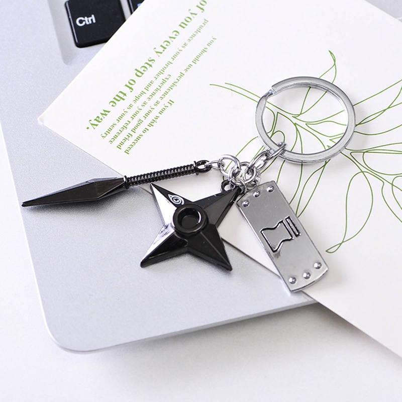 FQ Kunai Shuriken Konoha Ninja Keychain for Car Keys Bag Backpack ...