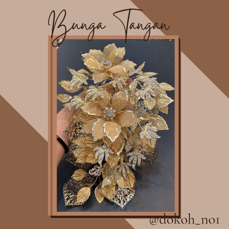 READY STOCK: BUNGA TANGAN PENGANTIN BESI PREMIUM / PREMIUM STEEL HAND ...
