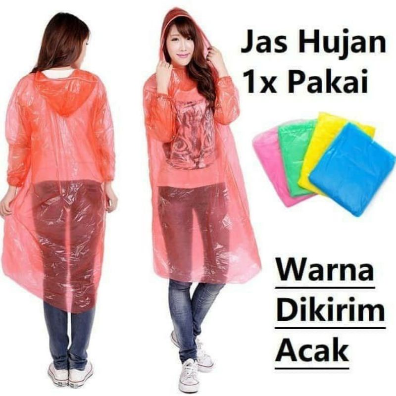 Disposable PLASTIC RAINCOAT / DISPOSABLE EMERGENCY PONCHO RAINCOAT ...