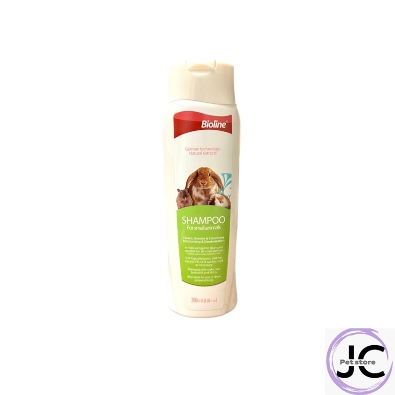 Bioline Small Animals Rodent Hamster Rabbit Guinea Pig Shampoo 200ml ...