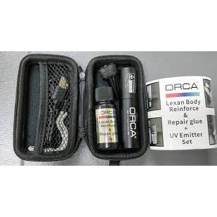 ORCA LEXAN BODY REINFORCE & REPAIR GLUE W/ UV EMITTER SET WITH UV ...