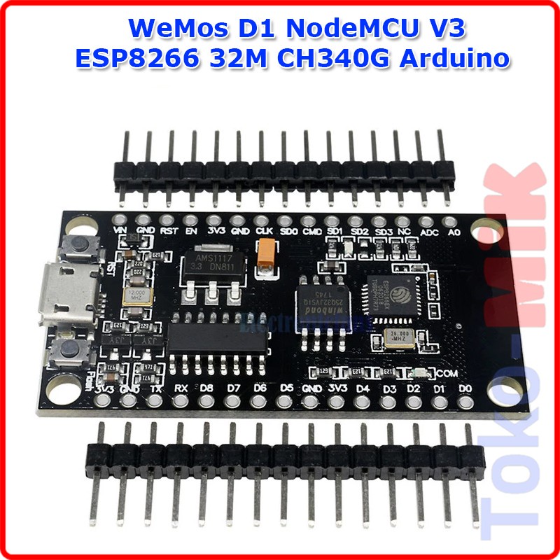 Nodemcu V3 Esp8266 Esp 12 Arduino Node Mcu Esp12 Ch340 Iot Shopee Malaysia