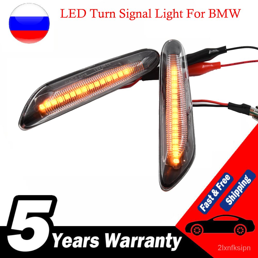 PZ4Q Sequential Flashing LED Turn Signal Side Marker Light Blinker for ...