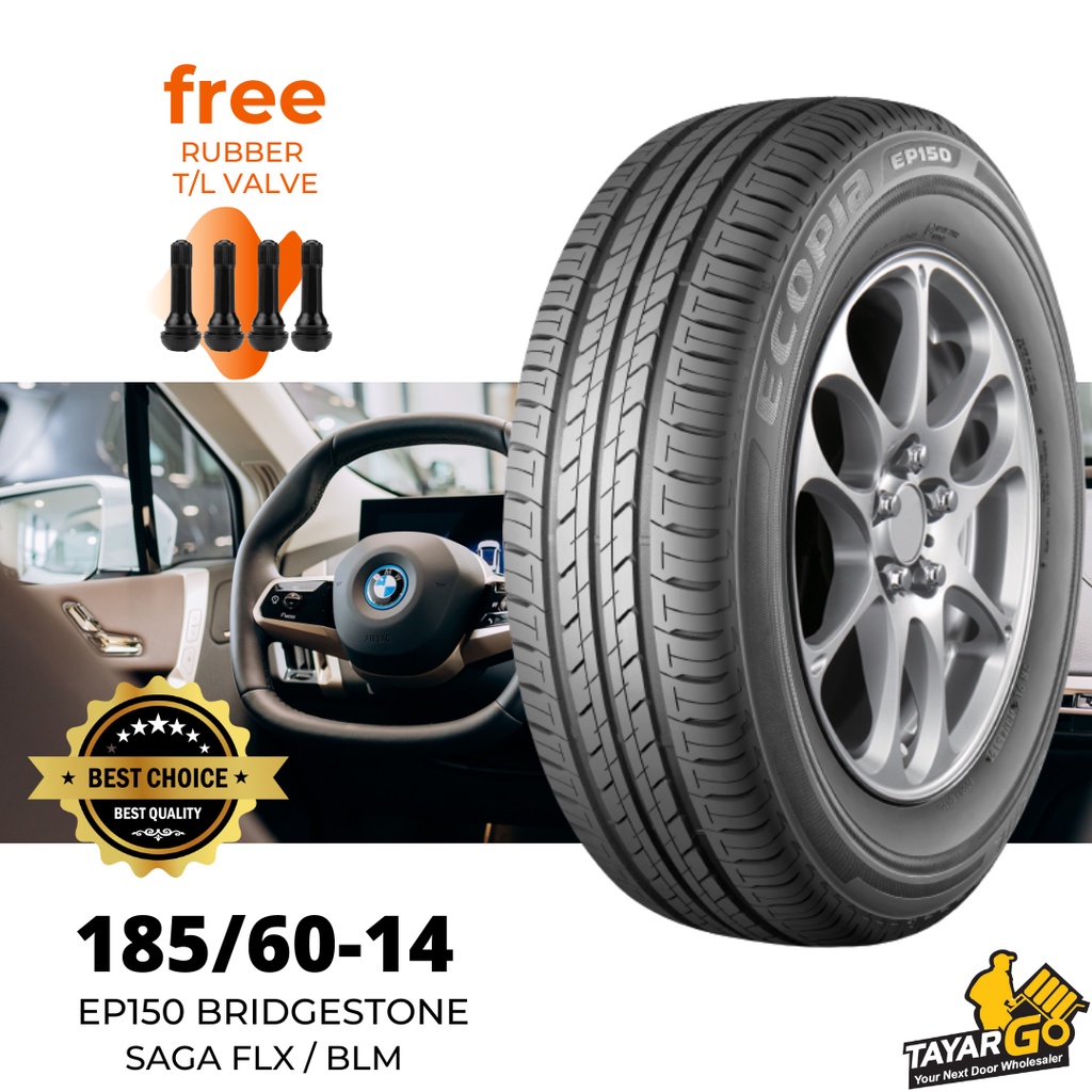 TAYARGO Car Tyre 185 60 14 Bridgestone Tyre Car Tayar Kereta Murah ...