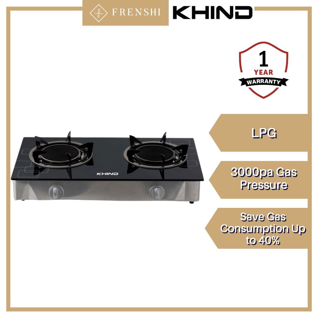 Khind Glass Top Infrared Gas Cooker GCGI-1500 [ FRENSHI ] | Shopee Malaysia