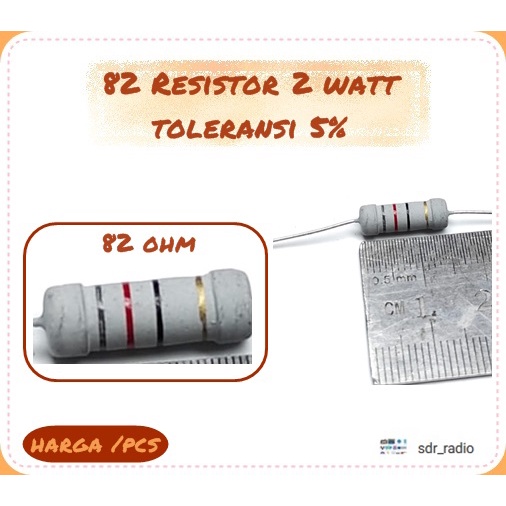 82 R 82 ohm 82R Resistor 2 watt 2watt tolerance 5% | Shopee Malaysia
