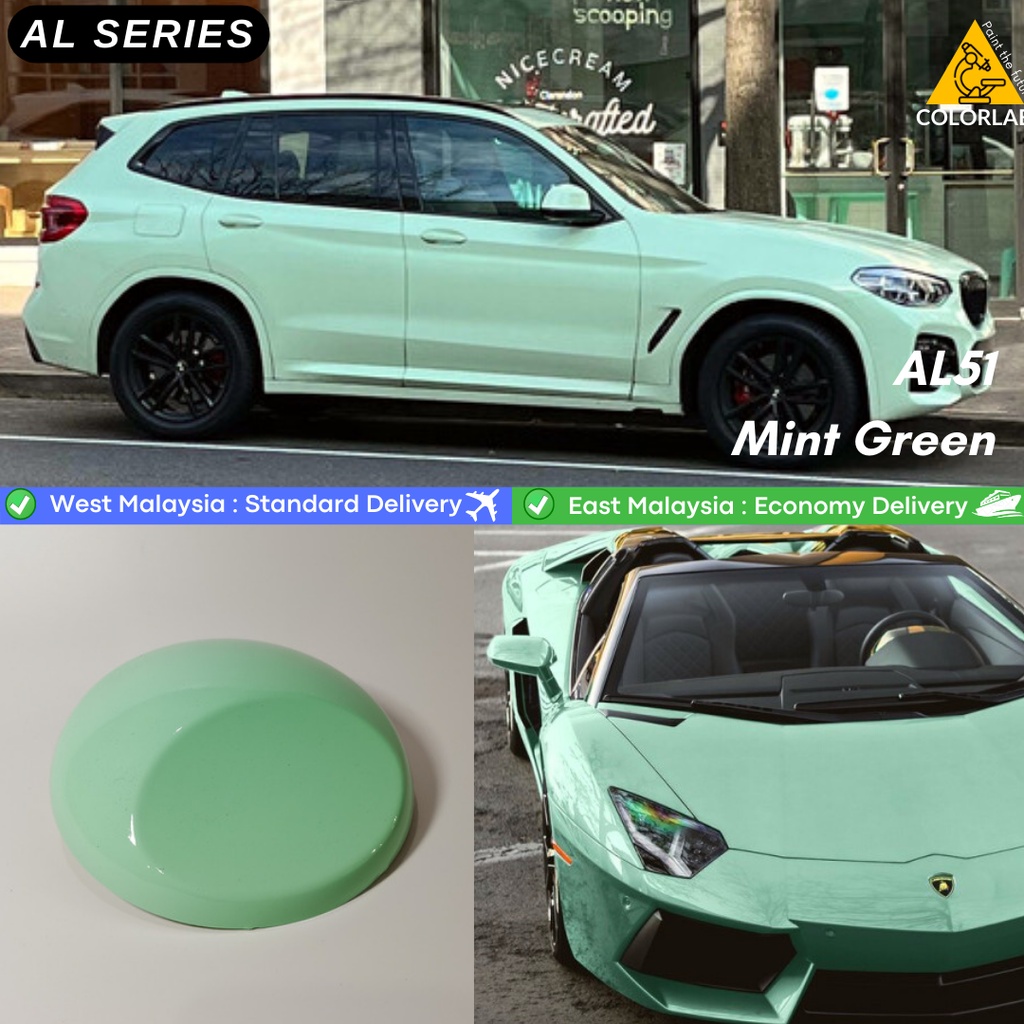 Mint Green-AL 51 2K Automotive Car Paint / Motor Paint / Cat Bancuh ...